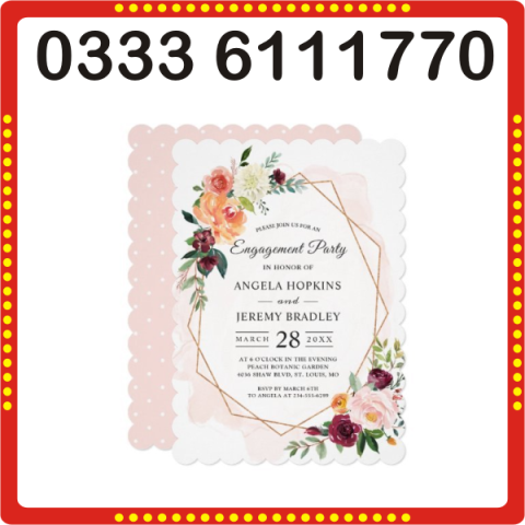 Engagement Invitation Card Online in Pakistan | Engagement Invitation ...